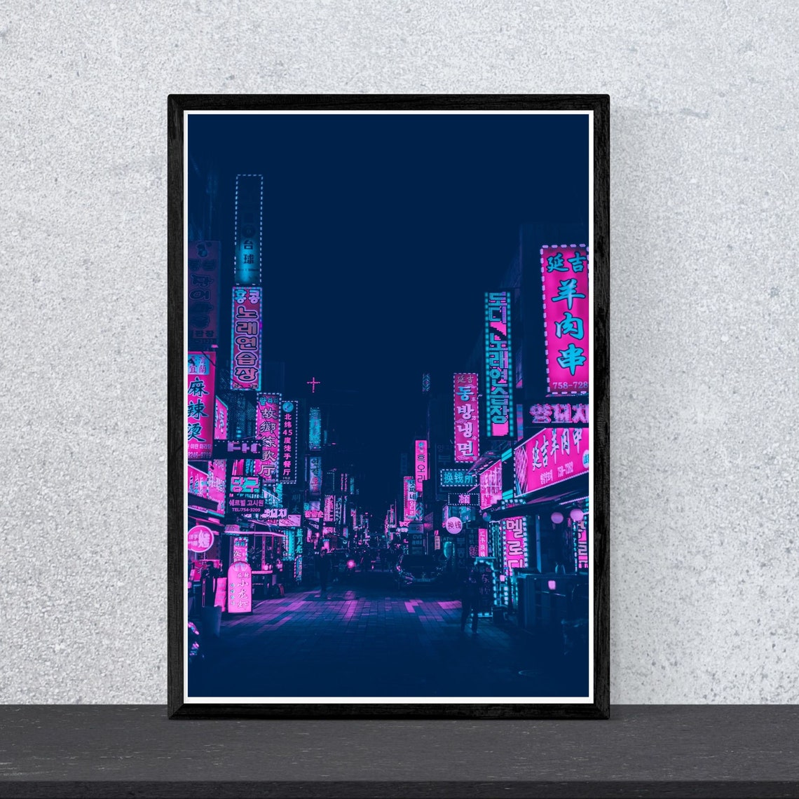 Neon Sign Printable Poster Modern Contemporary Photography - Etsy