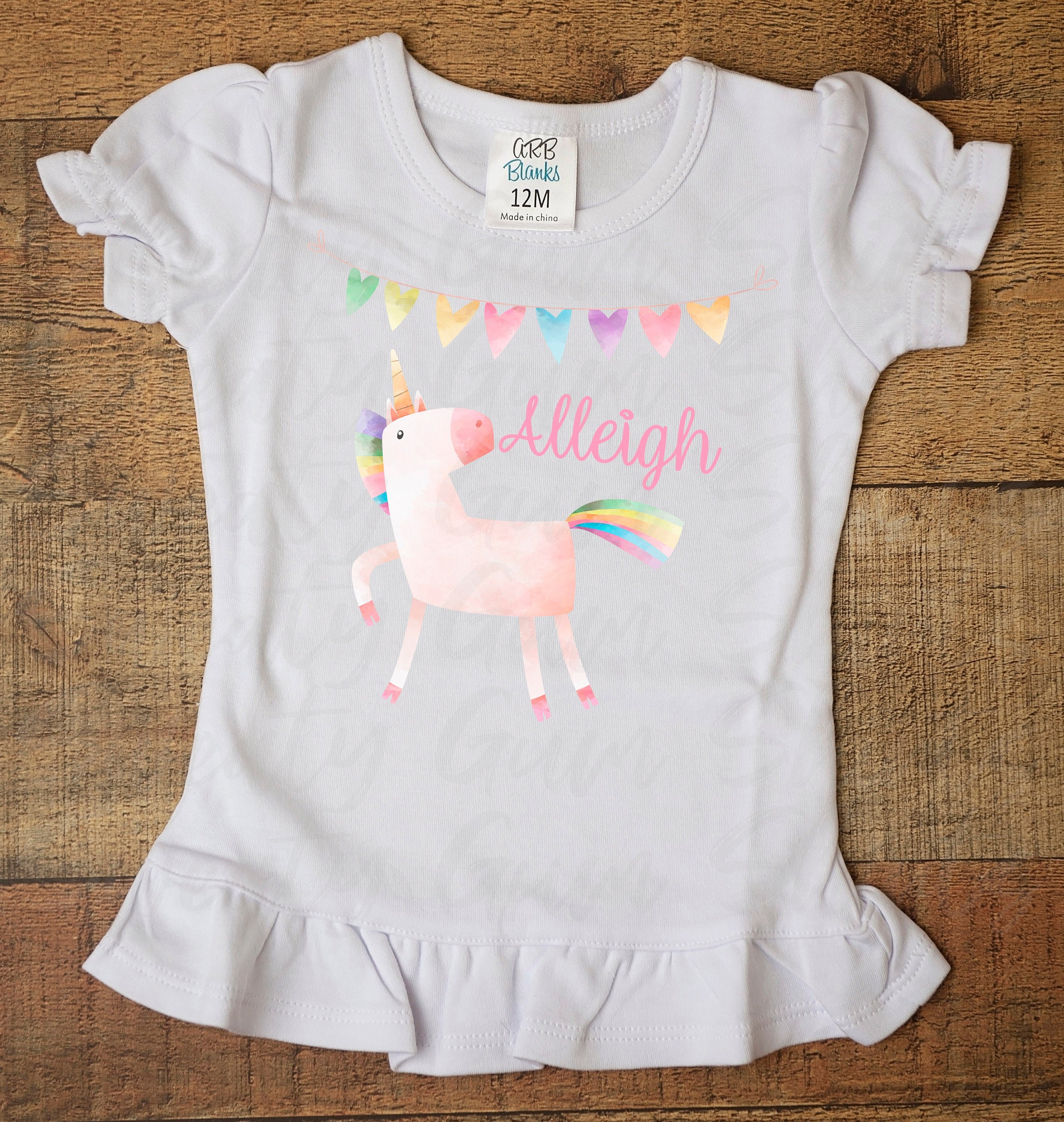 Girls Unicorn Personalized Shirt Unicorn Shirt Toddler - Etsy Australia