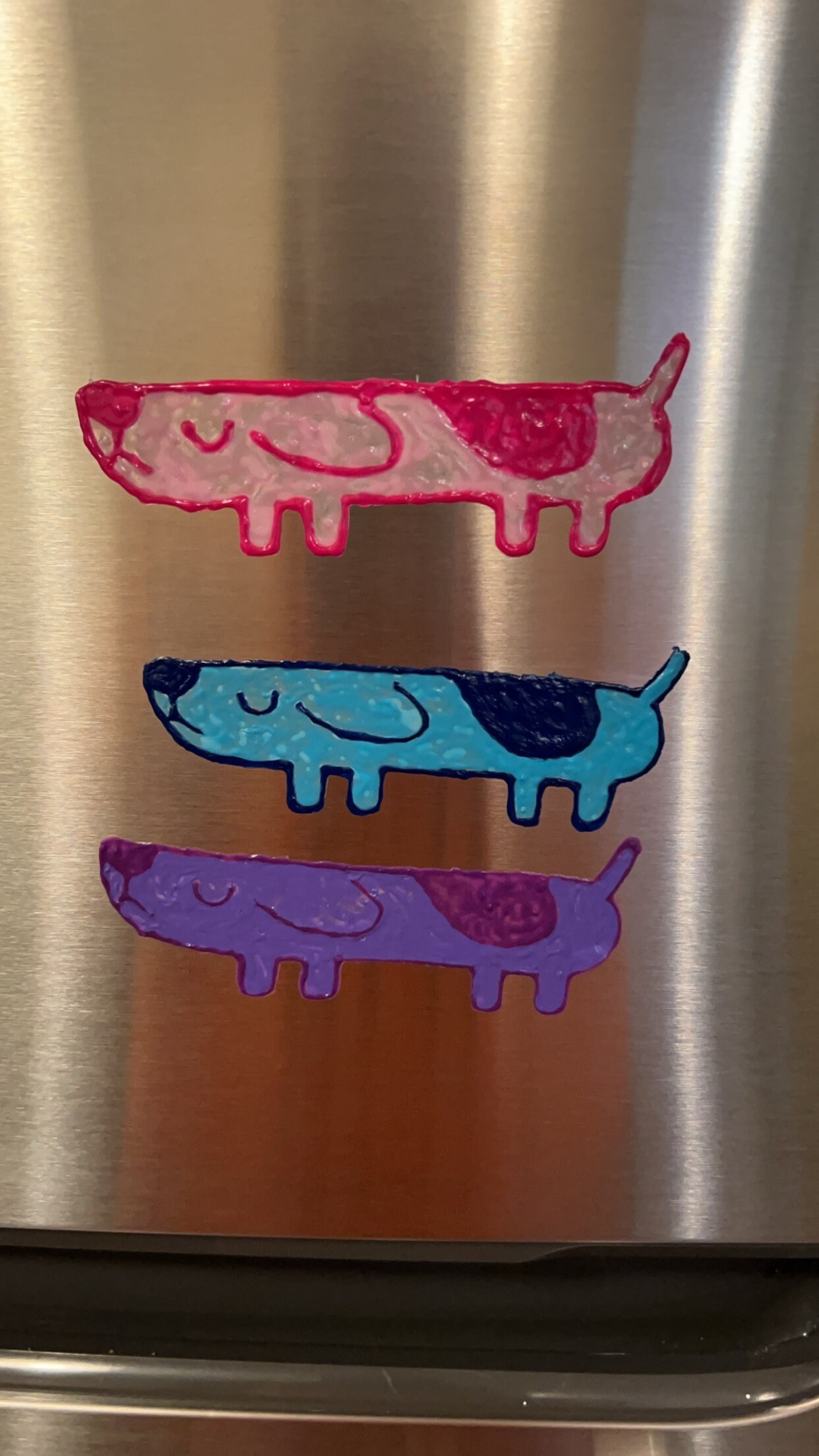 Bluey Longdog Window Clings/ Peel and Stick Stickers - Etsy