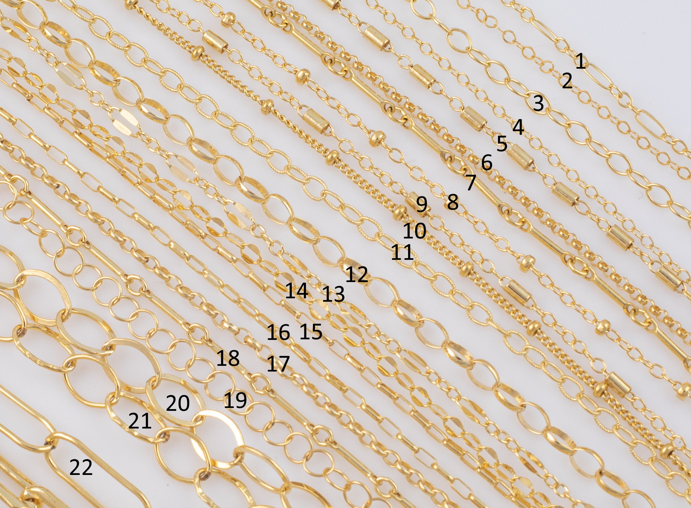 14k Gold Filled Chain Made in USA Permanent Jewelry Chain - Etsy