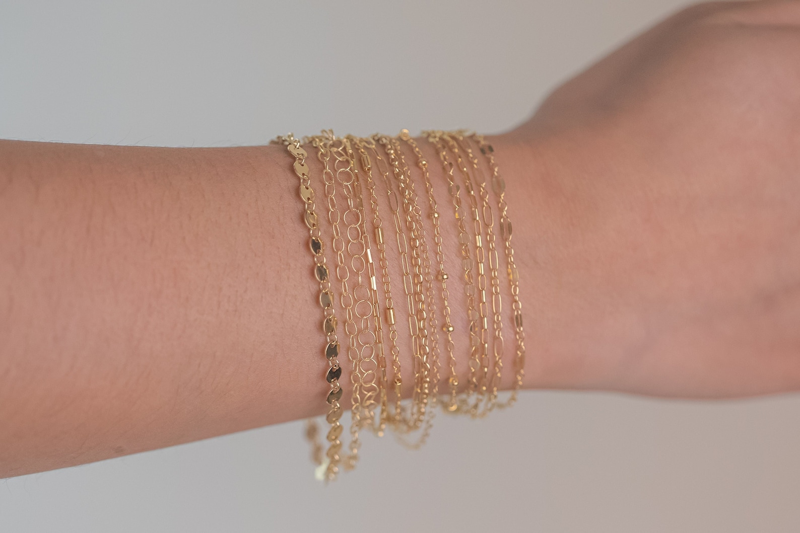 14k Gold Filled Chain Made in USA Permanent Jewelry Chain - Etsy