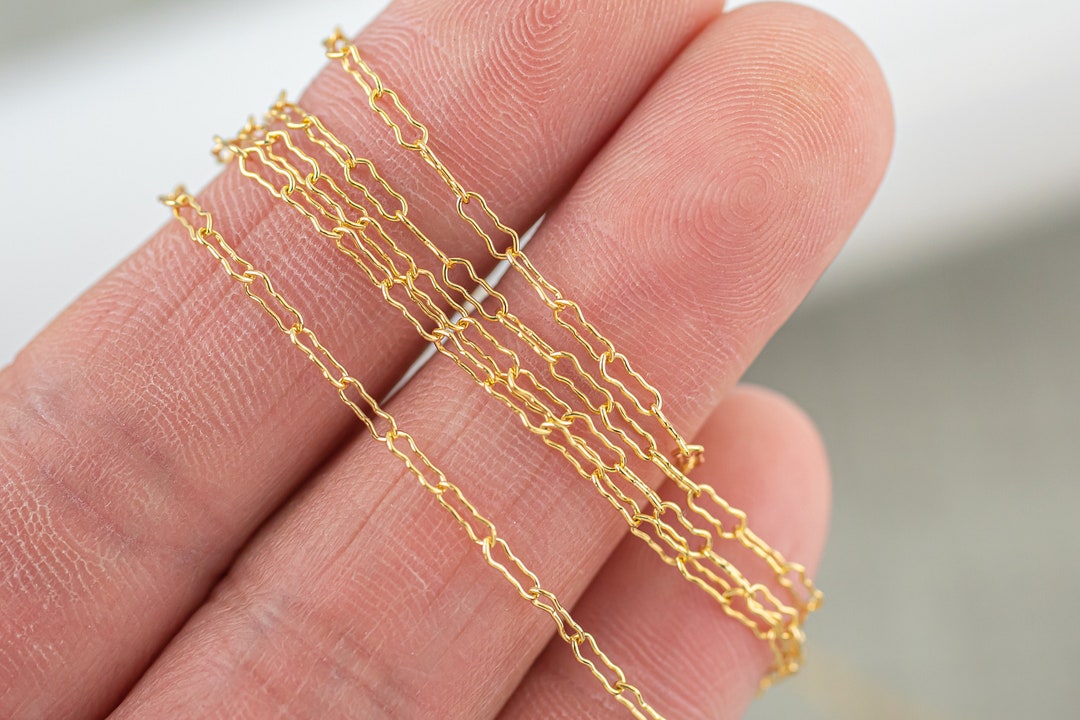 Razor Paper Clip- 14k Gold Filled Chain Made in USA - Permanent Jewelry ...