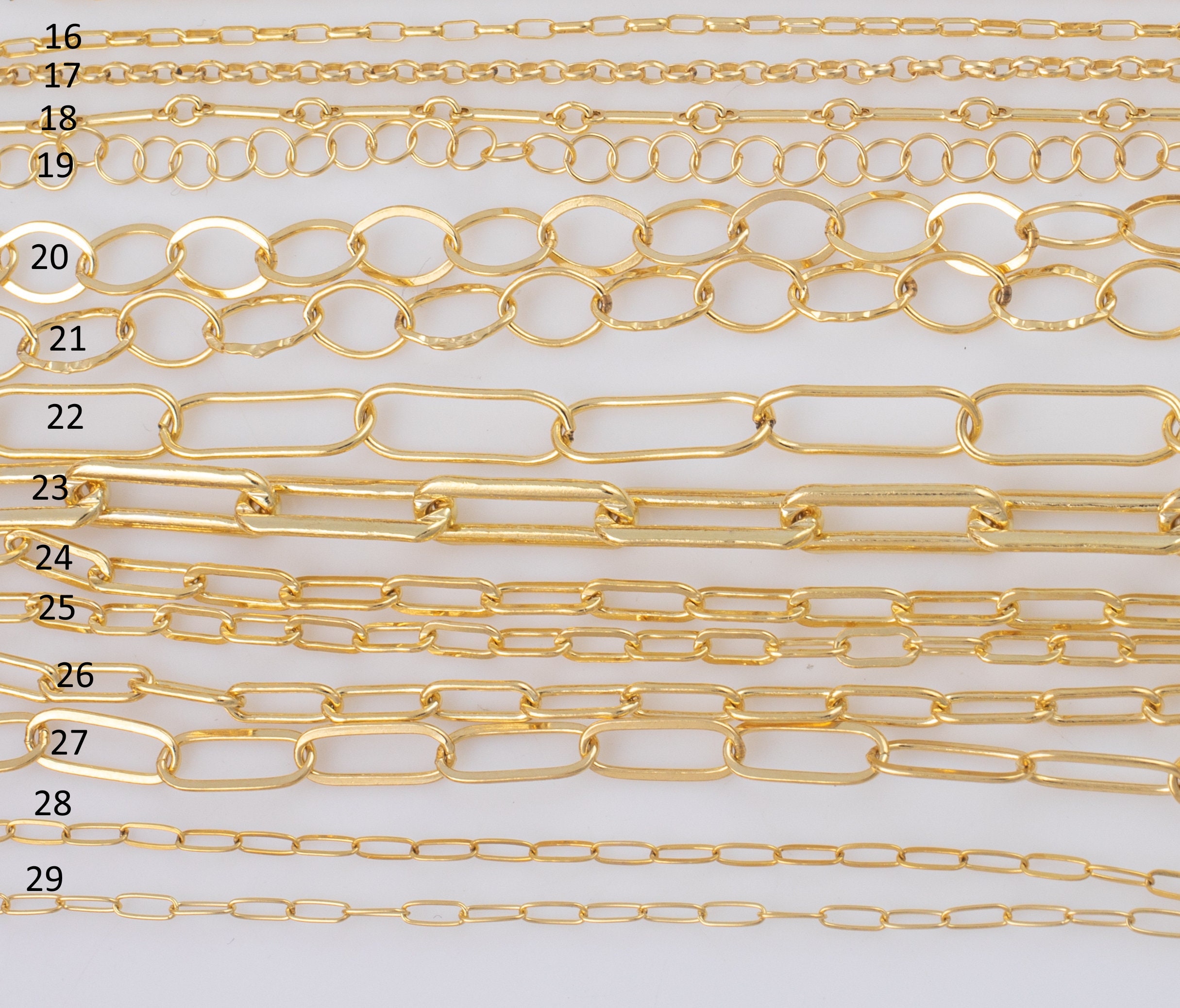 14k Gold Filled Chain Made in USA Permanent Jewelry Chain - Etsy