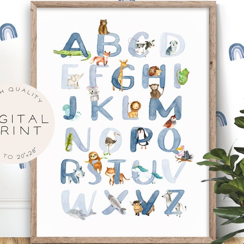 Printable Alphabet Poster Australian Animal Digital Download - Etsy