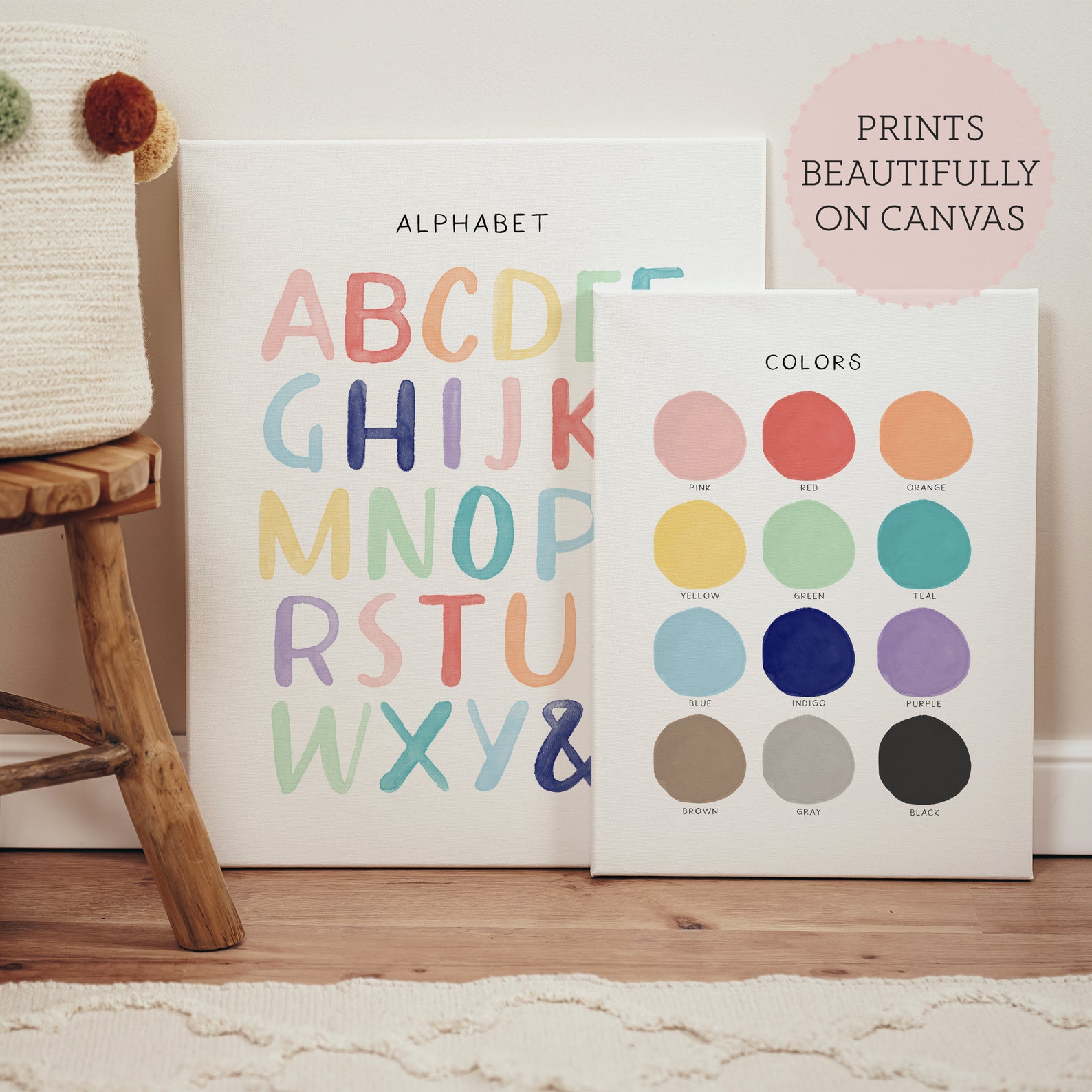 Homeschool Educational Posters Set Rainbow Classroom Decor - Etsy