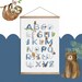 ABC Poster Blue Alphabet Poster Animal Alphabet Print - Etsy