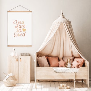 Boho Nursery Printable Wall Art You Are so Loved Gender - Etsy