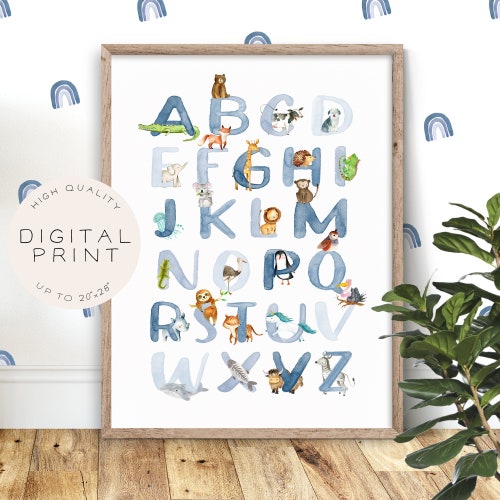 Printable Alphabet Poster Australian Animal Digital Download - Etsy ...