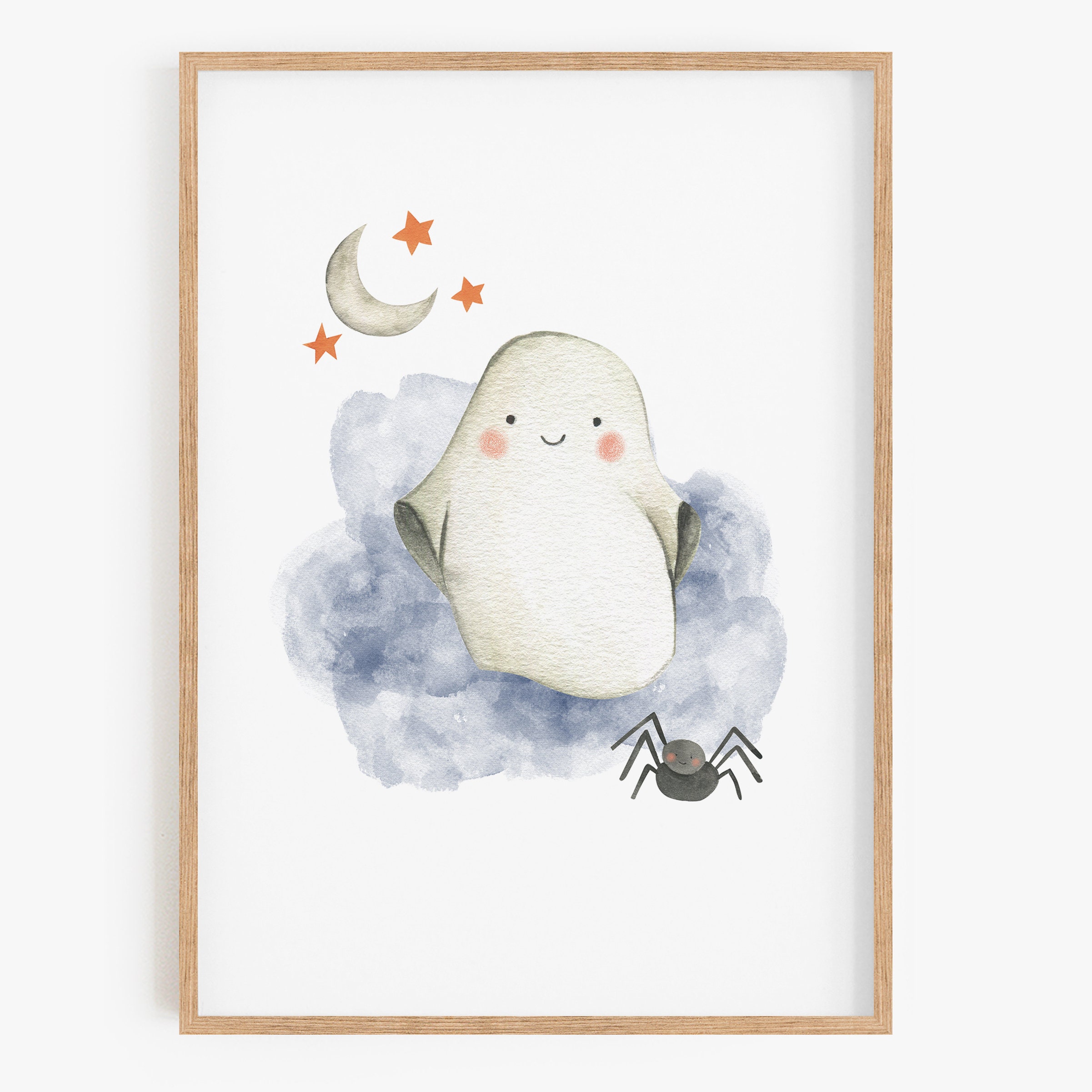 Cute Halloween Poster Halloween Printable Art Set Kids - Etsy Singapore