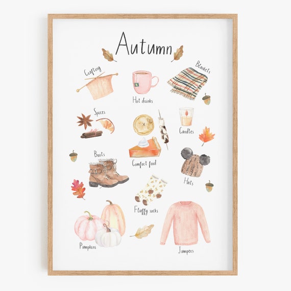 Art & Collectibles Prints Digital Prints Autumn Pumpkin Printable/Fall ...