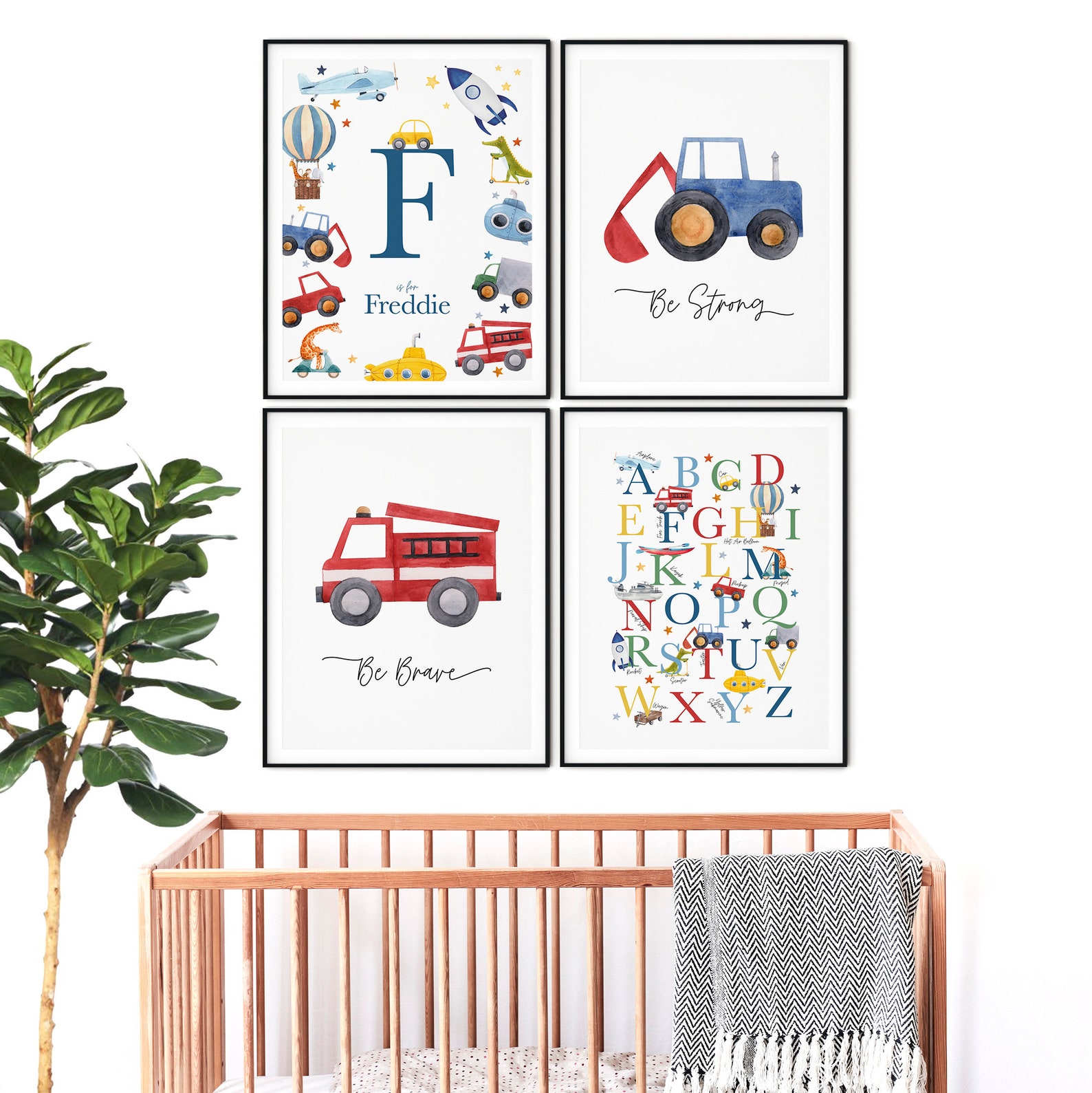 Transport Alphabet Poster Vehicles ABC Poster Toddler | Etsy