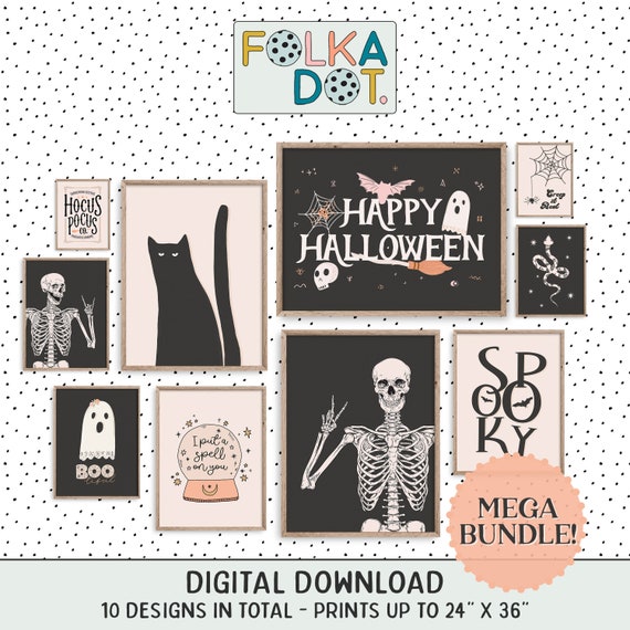 Home & Living Wall Hangings Witchy Wall Decor Boo Cute Ghost Decor ...