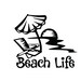Beach Life Tropical Decal 4-pack - Etsy