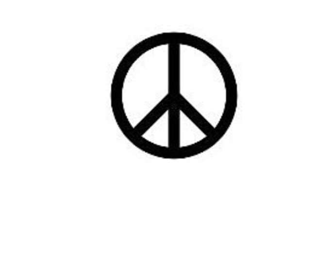 Love Peace Sign Vinyl Decal Sticker - Etsy