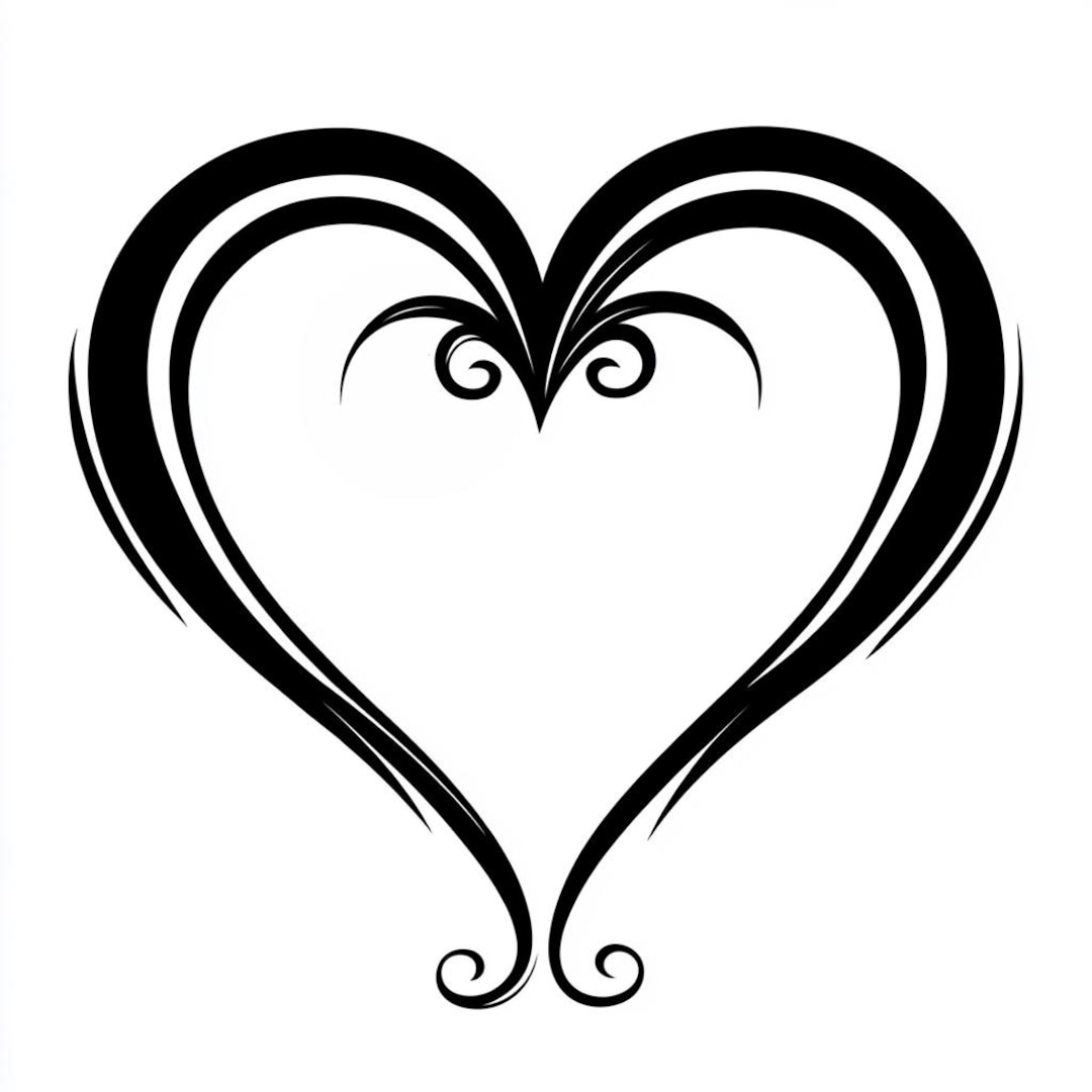 Vinyl Decal - Heart Decal Heart Sticker Blessed Decal Laptop Decal Car ...