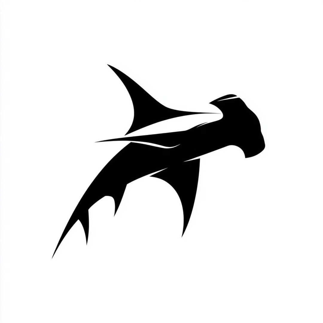Vinyl Decal - Hammerhead Shark Laptop Sticker Laptop Decal Book Decal ...