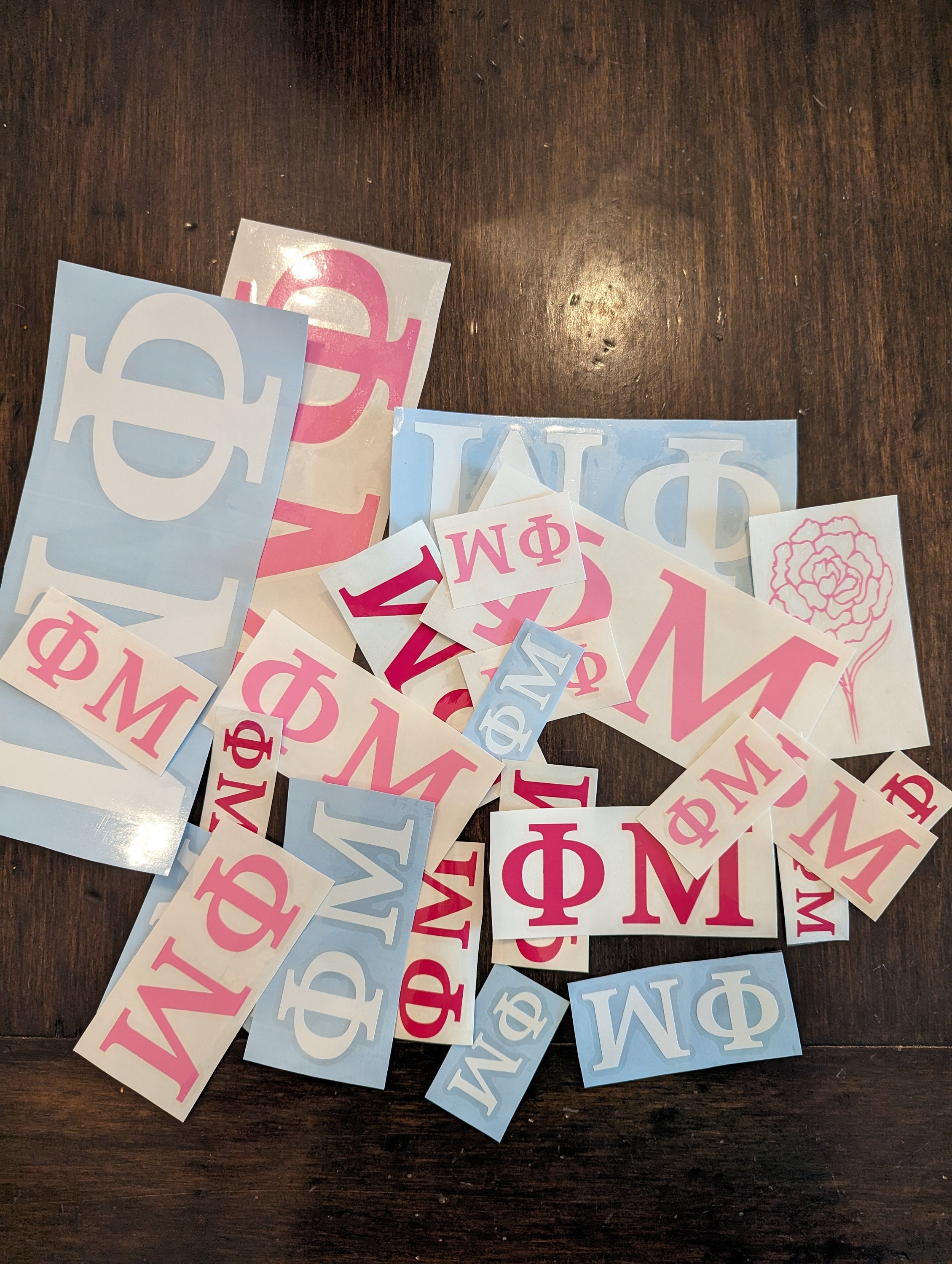 Decal - Individual Greek Letters, Sorority, Fraternity, College Custom ...