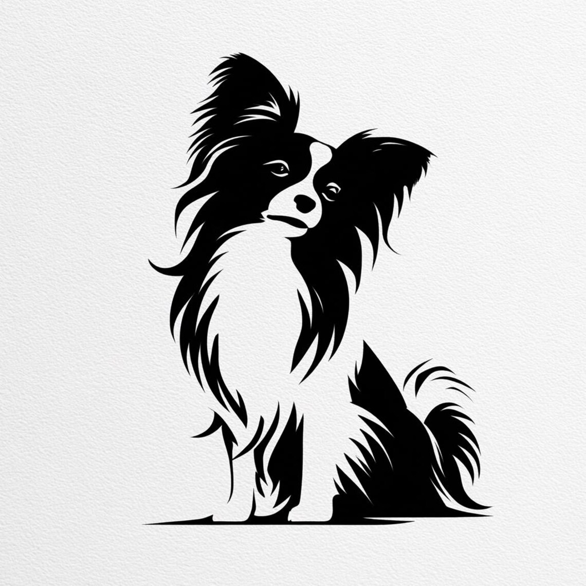 Vinyl Decal - Papillon Dog Laptop Sticker Laptop Decal Book Decal Car ...