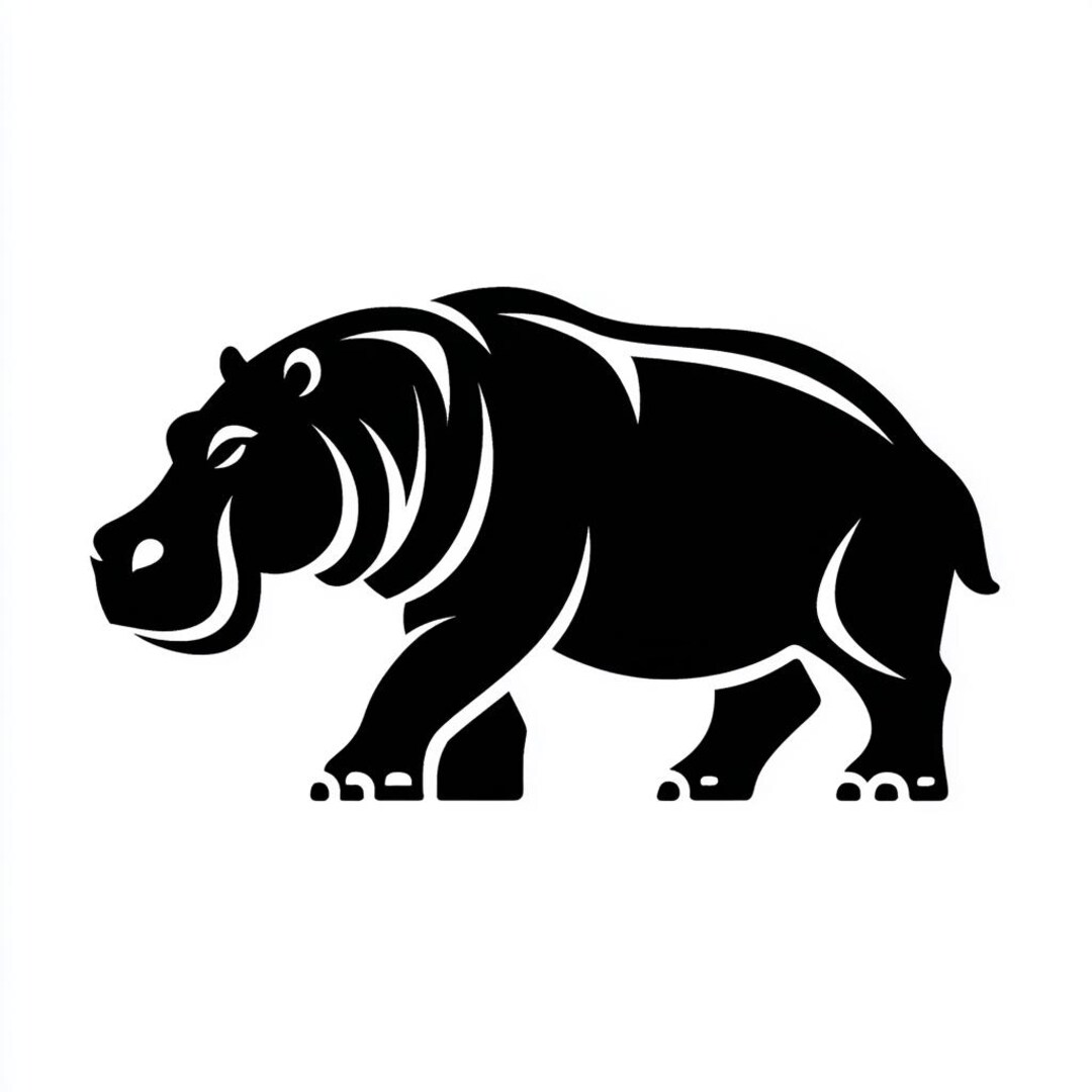 Vinyl Decal - Hippo Laptop Sticker Laptop Decal Book Decal Car Decal ...