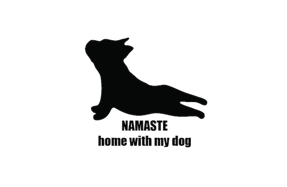 Vinyl Decal Frenchie Yoga Namaste Home Laptop Sticker - Etsy