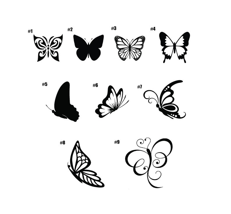 Vinyl Decal - Butterfly Laptop Sticker Laptop Decal Book Decal Car ...