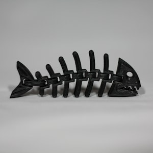 3D Printed - Flexi Articulated Fish Bones Fishbones - Color Choices - Etsy
