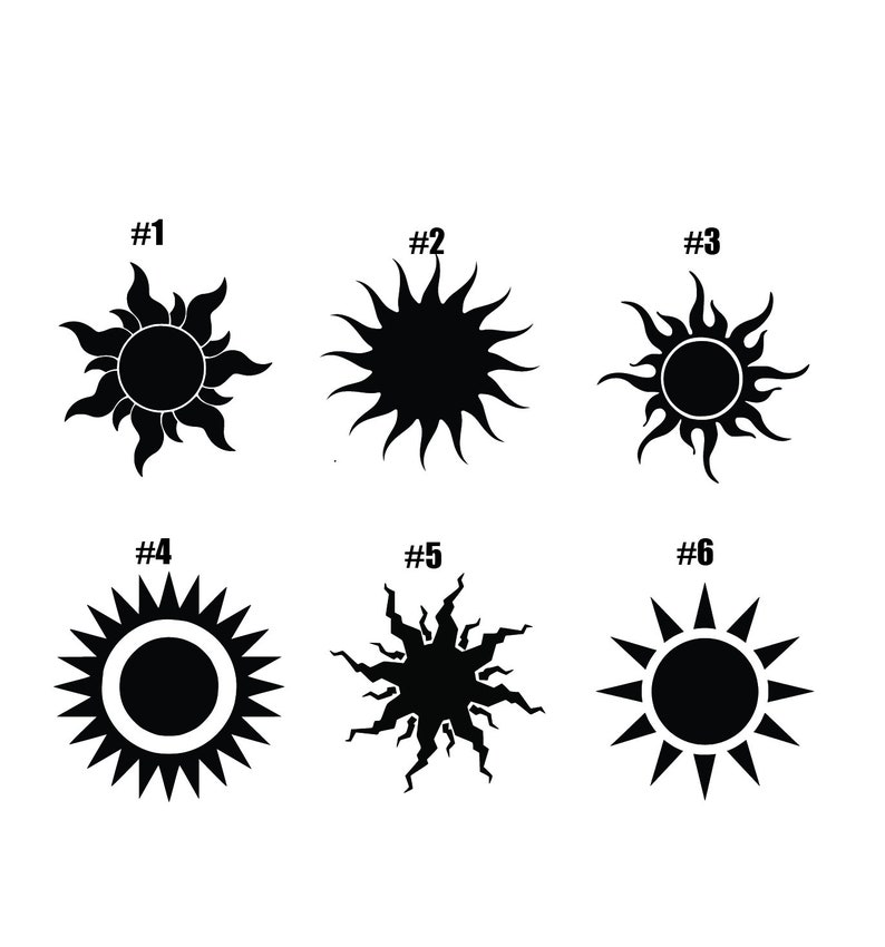 Vinyl Decal - Sun Laptop Sticker Laptop Decal Book Decal Car Decal - Etsy