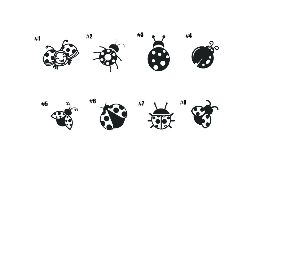 Vinyl Decal - Lady Bug Laptop Sticker Laptop Decal Book Decal Car Decal ...