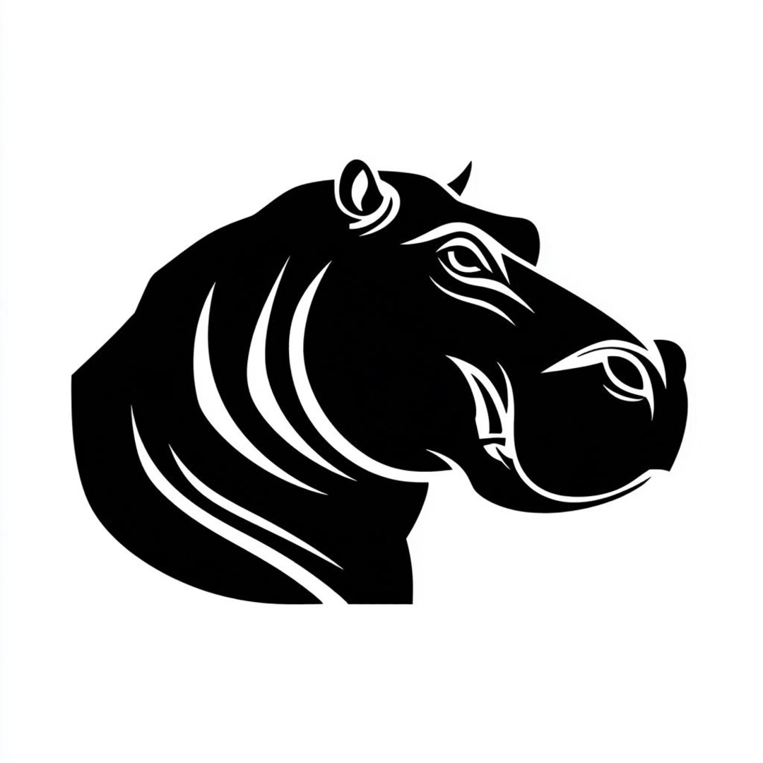 Vinyl Decal - Hippo Laptop Sticker Laptop Decal Book Decal Car Decal ...
