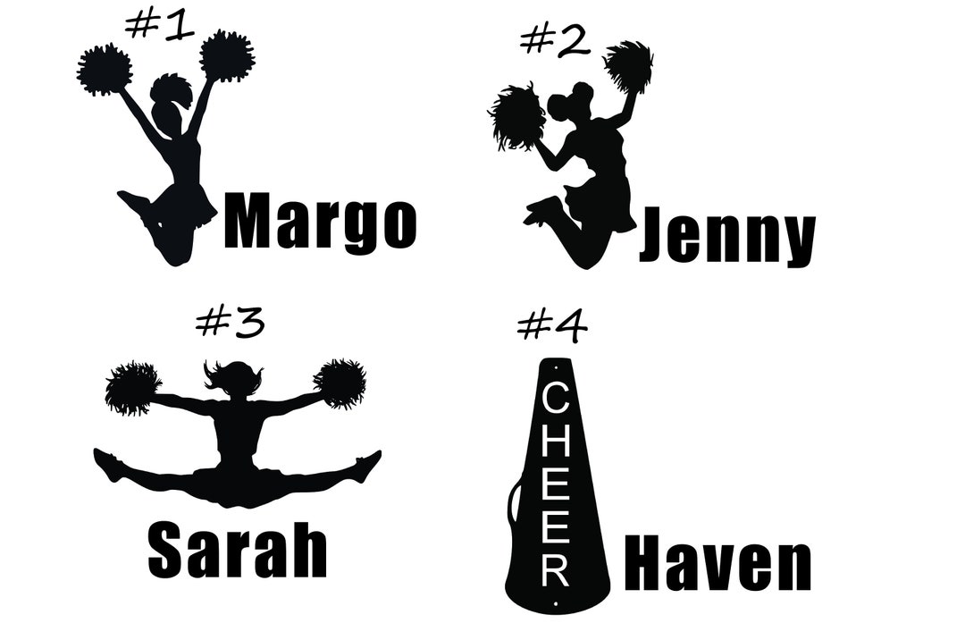 Vinyl Decal - Laptop Sticker Vinyl Decal Cheer - Cheerleading - Custom ...
