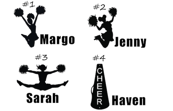Vinyl Decal Laptop Sticker Vinyl Decal Cheer Cheerleading - Etsy