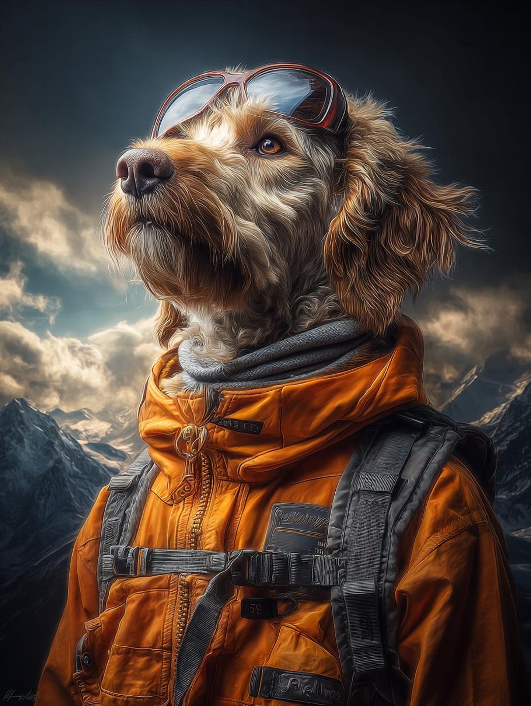 Digital Download Traveler Golden Doodle Explorer Doodle for Printing ...