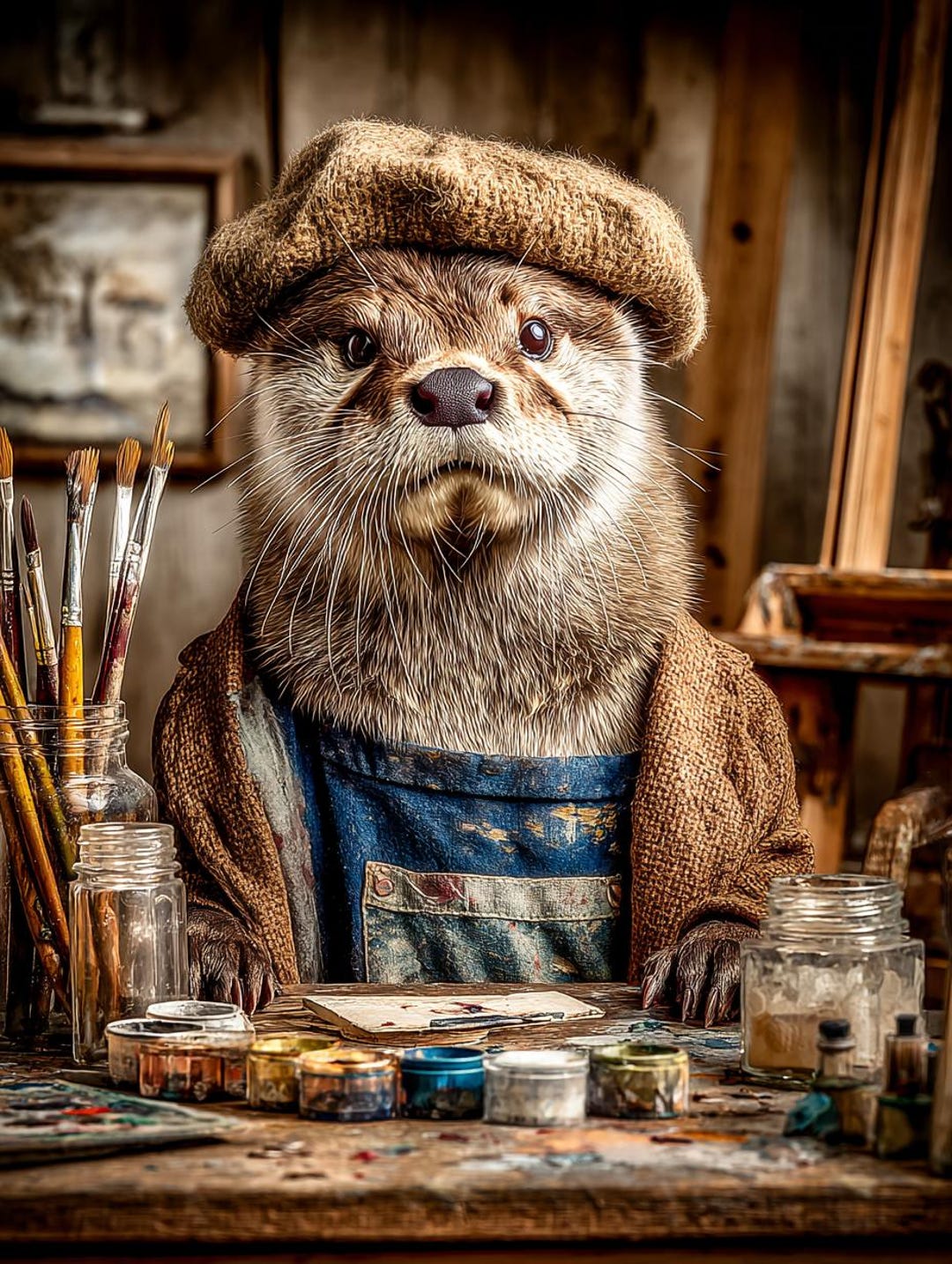 Digital Download Otter Artist for Printing Wall Art, Posters, Prints ...