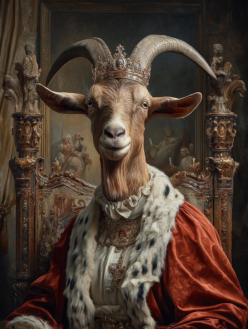 Digital Download Royal Goat King Goat for Printing Wall Art, Posters ...