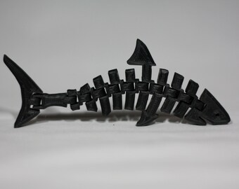 3D Printed Flexi Articulated Fish Bones Fishbones Color | Etsy