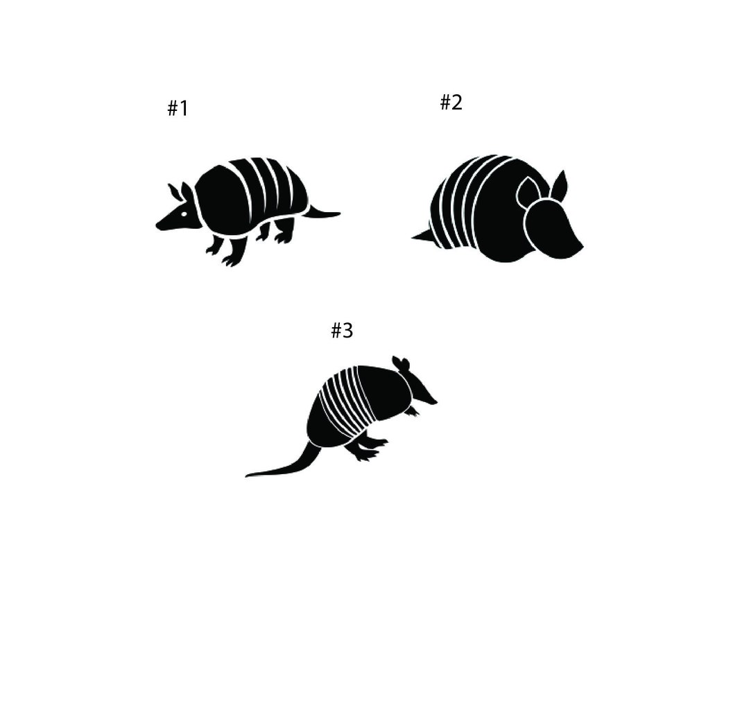 Vinyl Decal - Armadillo Laptop Sticker Vinyl Decal Car Decal Car Decal ...