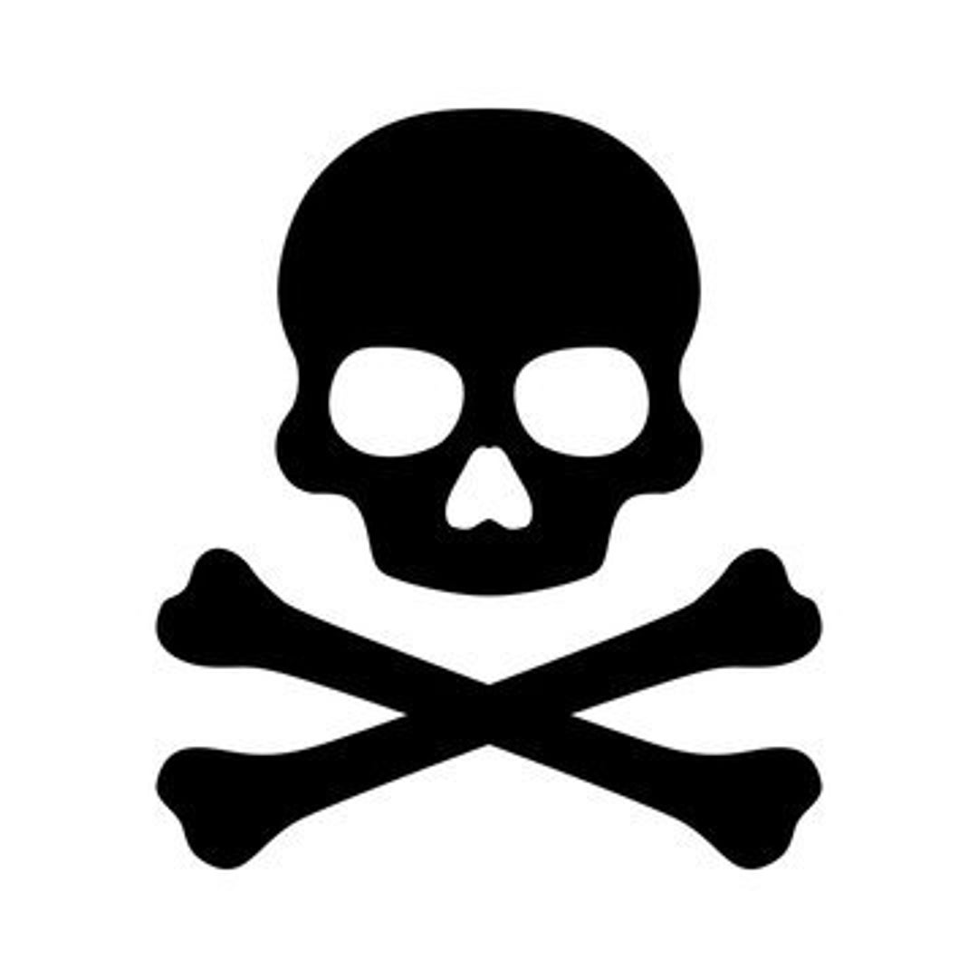 Vinyl Decal - Poison / Skull and Cross Bones Laptop Sticker Laptop ...