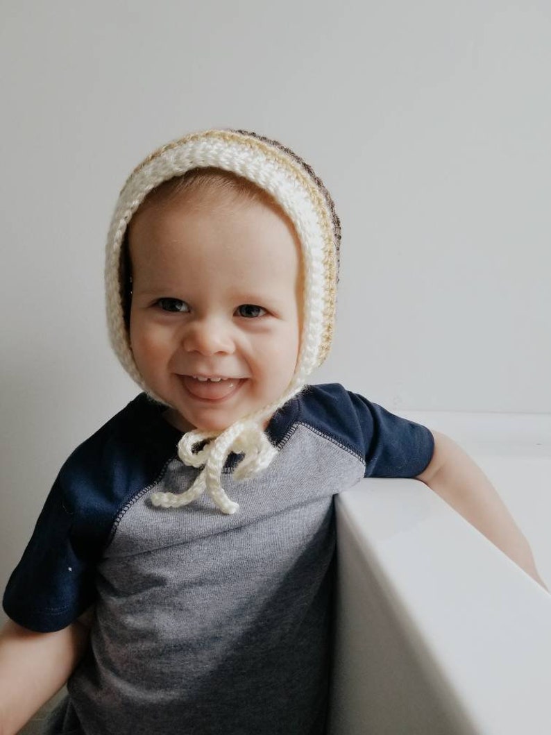 Baby Boy Bonnet Striped Preemie Newborn Toddler Hat Gender - Etsy
