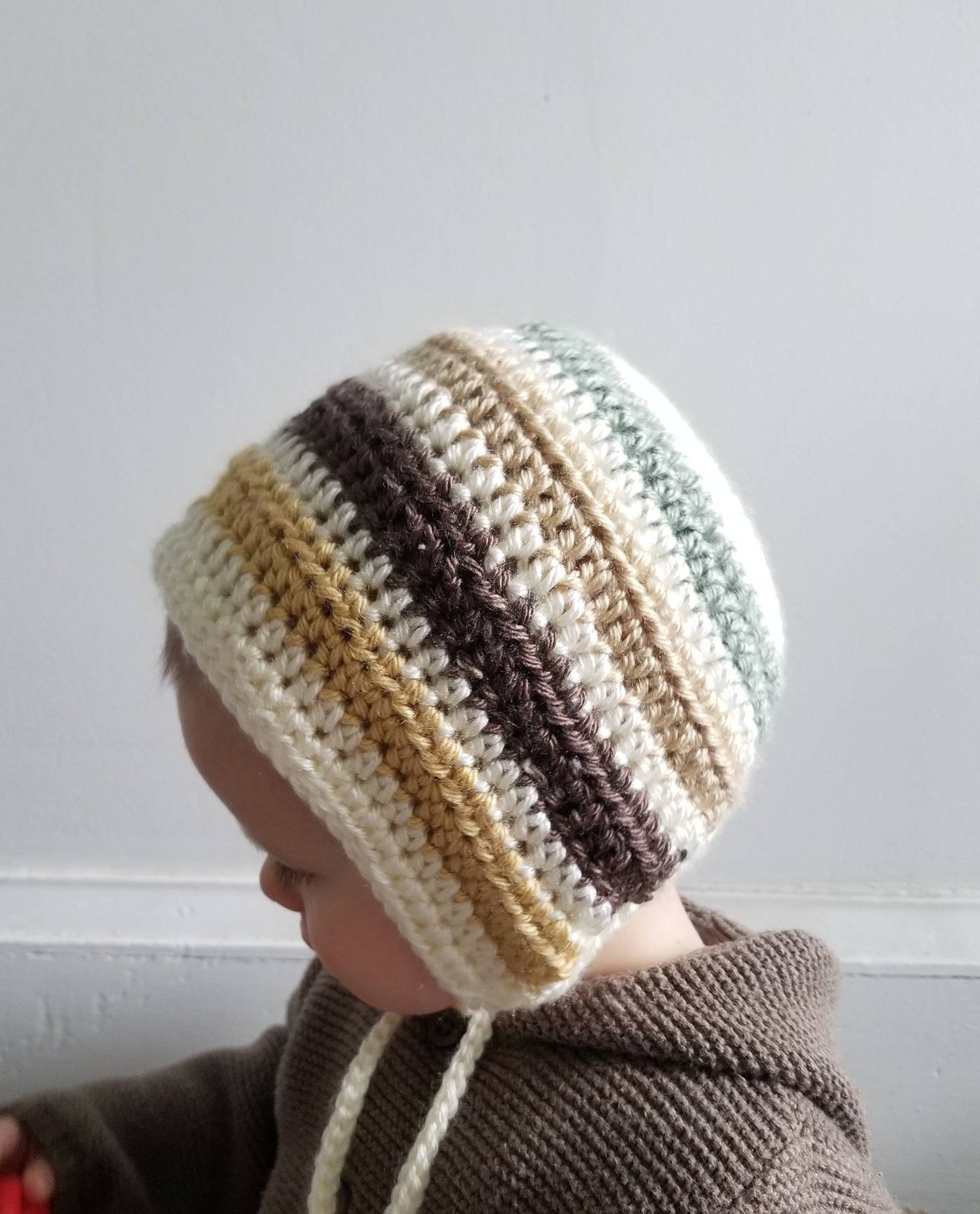 Baby Boy Bonnet Striped Preemie Newborn Toddler Hat Gender - Etsy