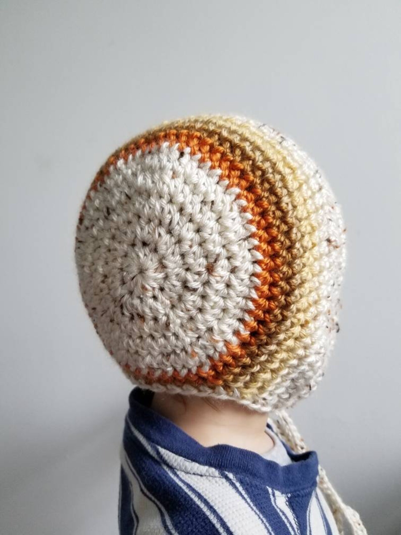 Newborn Toddler Striped Neutral Rainbow Baby Boy Bonnet Hat - Etsy