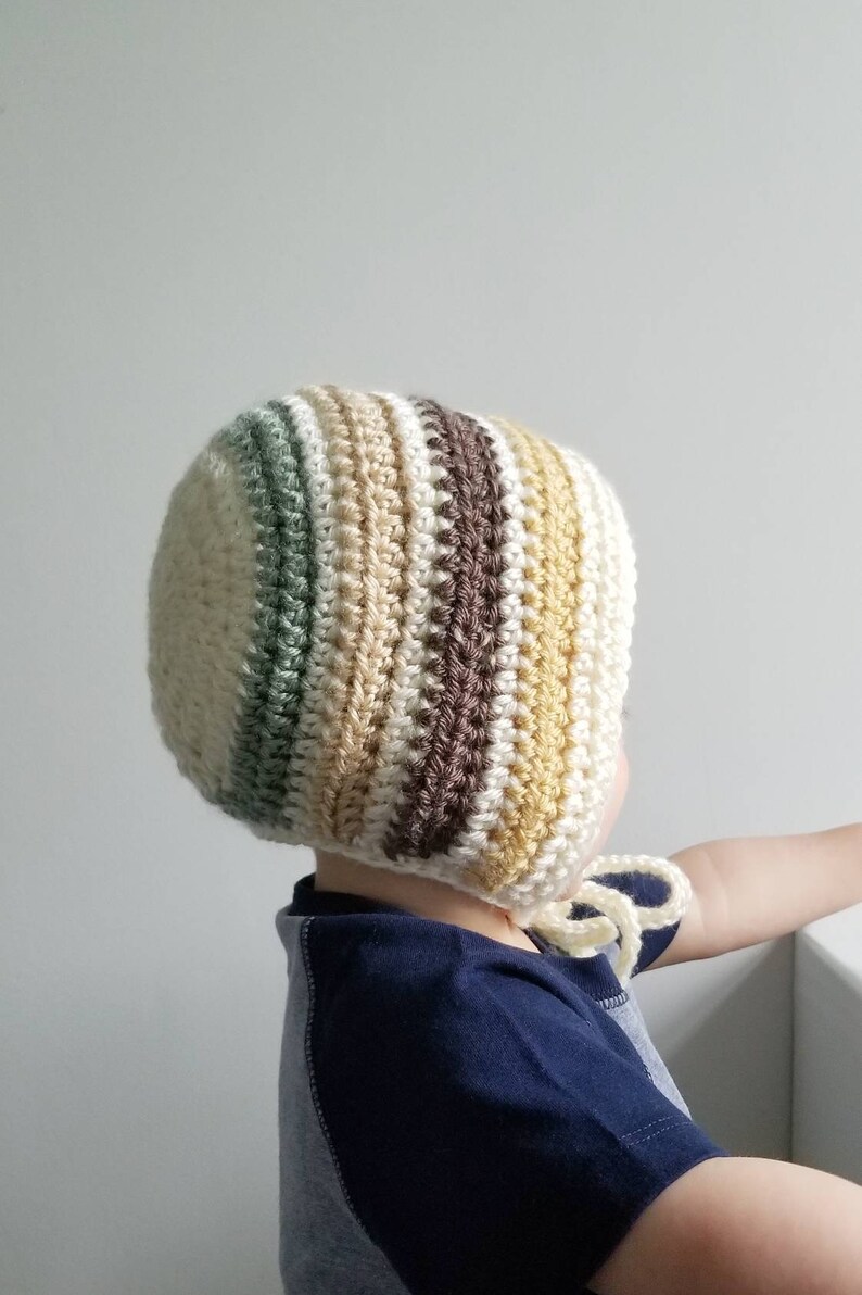 Baby Boy Bonnet Striped Preemie Newborn Toddler Hat Gender - Etsy