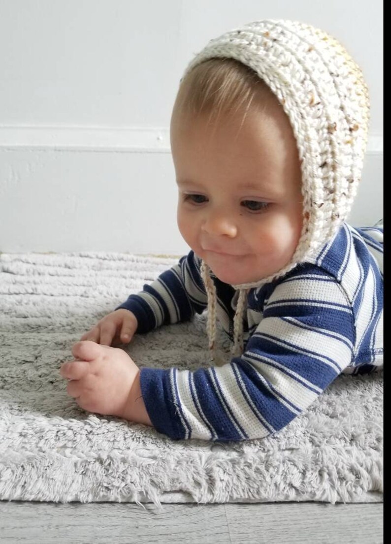 Newborn Toddler Striped Neutral Rainbow Baby Boy Bonnet Hat - Etsy