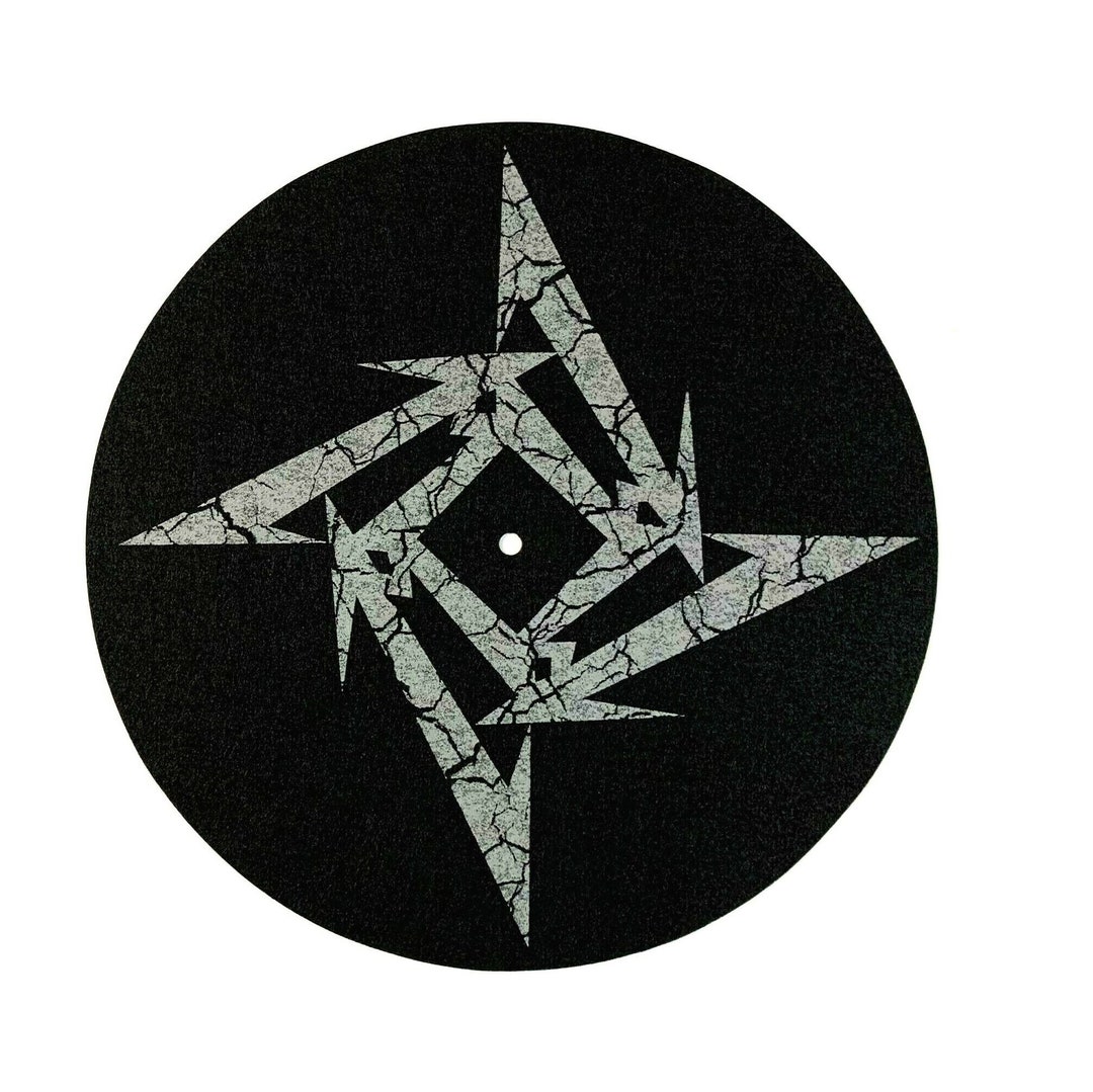Metallica Star Logo Slipmat Vinyl Record Album LP Classic Turntable ...