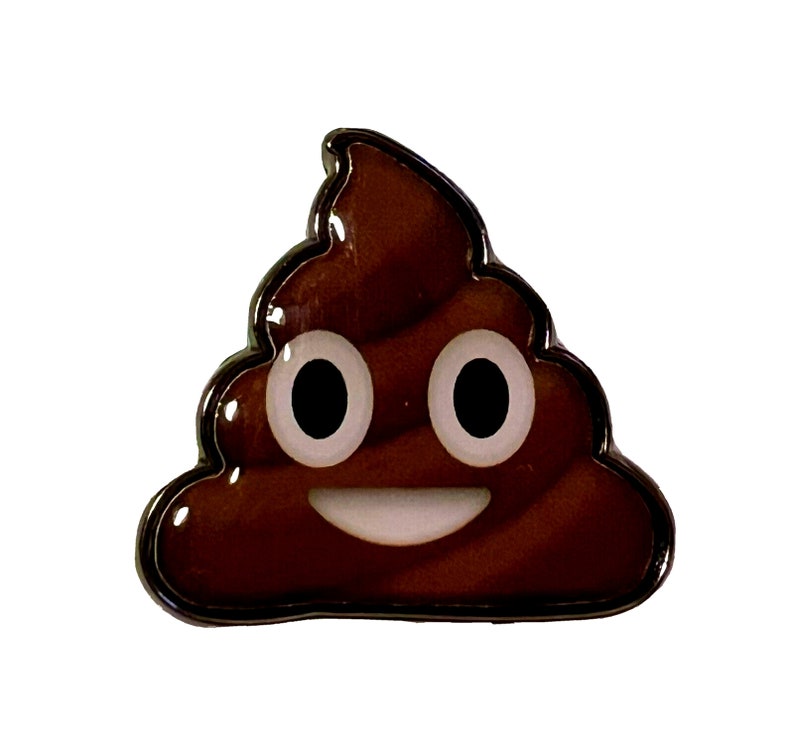 Poop Emoji Lapel Pin metal & Enamel Badge Pin-back Poo Pins - Etsy