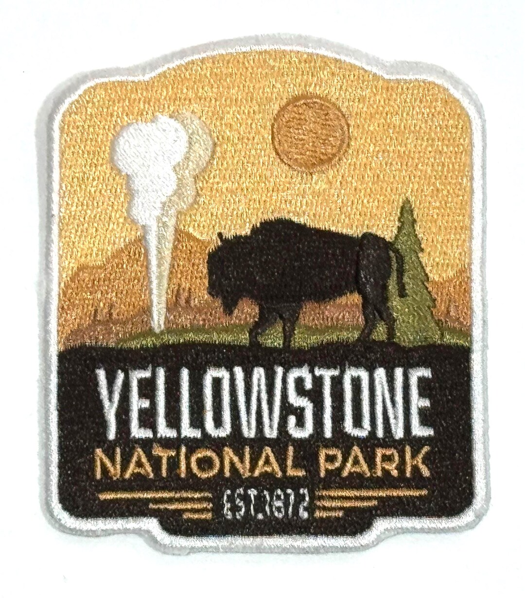 Yellowstone National Park Patch [est. 1872] Travel, Camping, Hiking ...