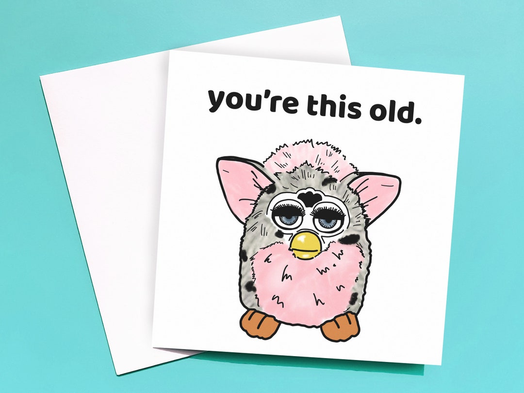 Furby Birthday Card Funny Cards 90's 80s Kids - Etsy UK
