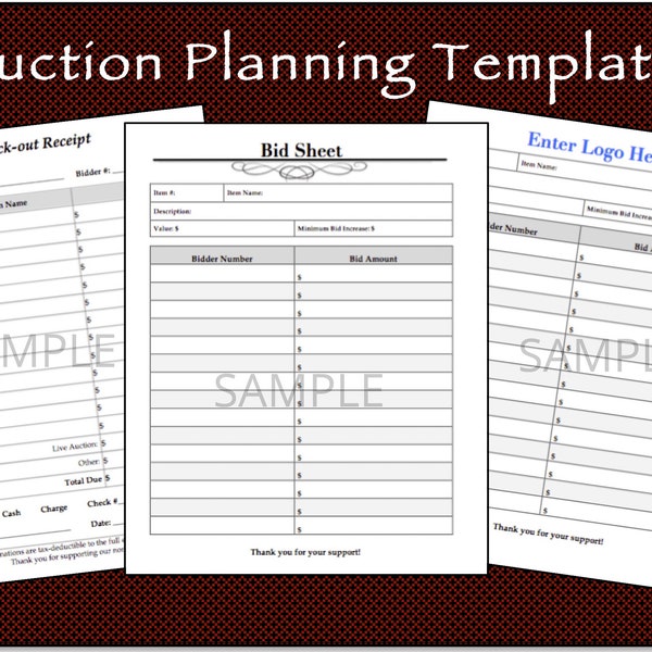 Custom Bid Forms - Etsy