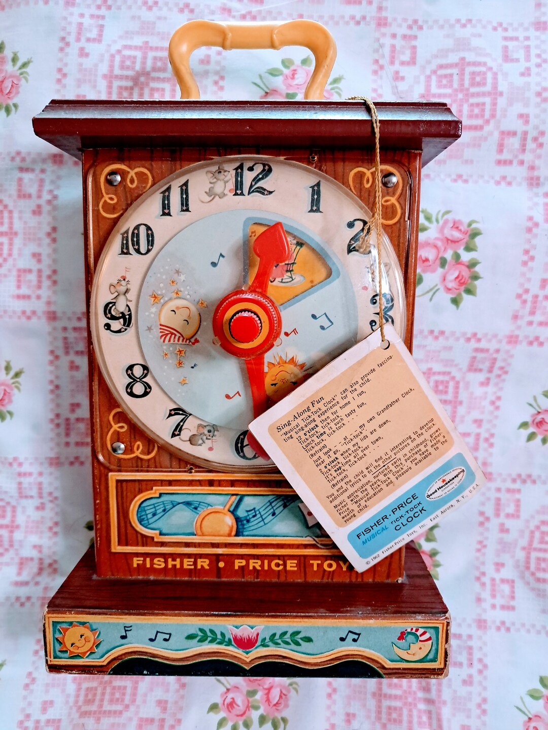 1962 Vintage Fisher Price Clock Musical Wind up Works - Etsy