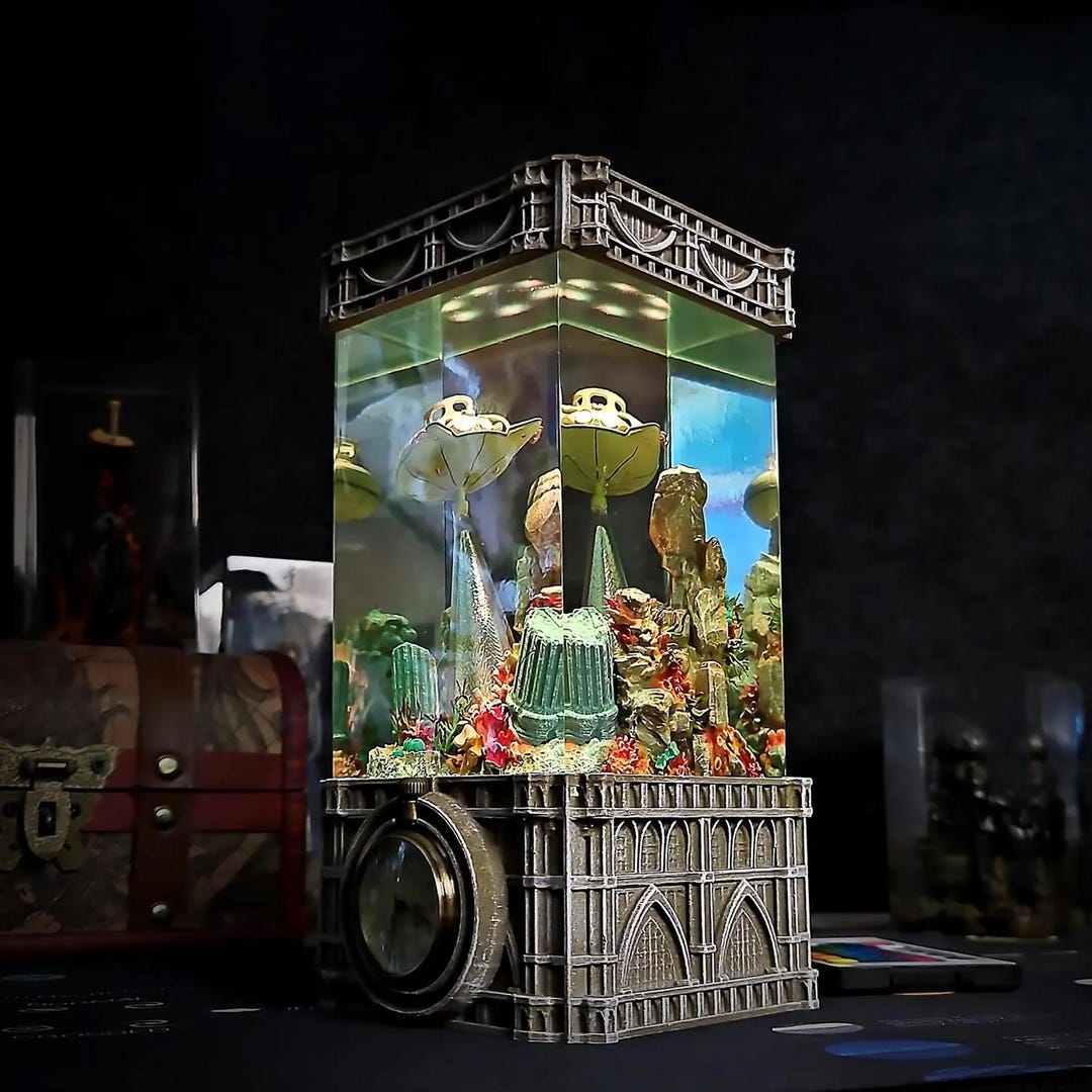 Atlantis City Undersea Ocean Custom Resin Lamp, Clock, Resin Creations ...