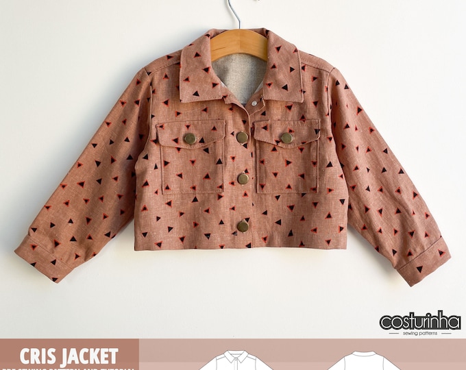 Jacket Sewing Pattern for Kids, Jacket Pattern, Kids Pattern, PDF Pattern, Beginner Pattern ...